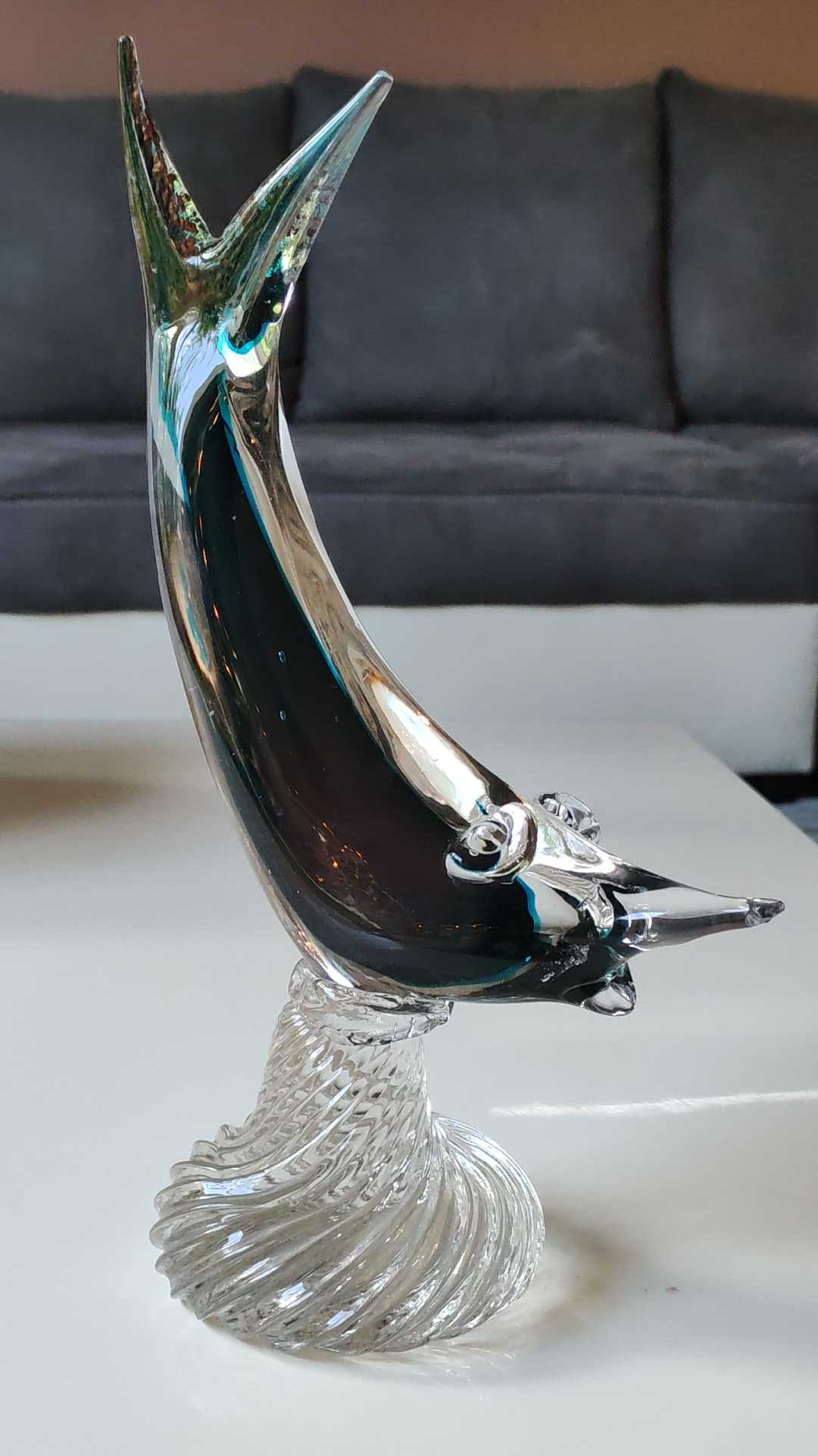 Swordfish Sculpture/figurine, in Blown Murano/italy Art Glass on ...