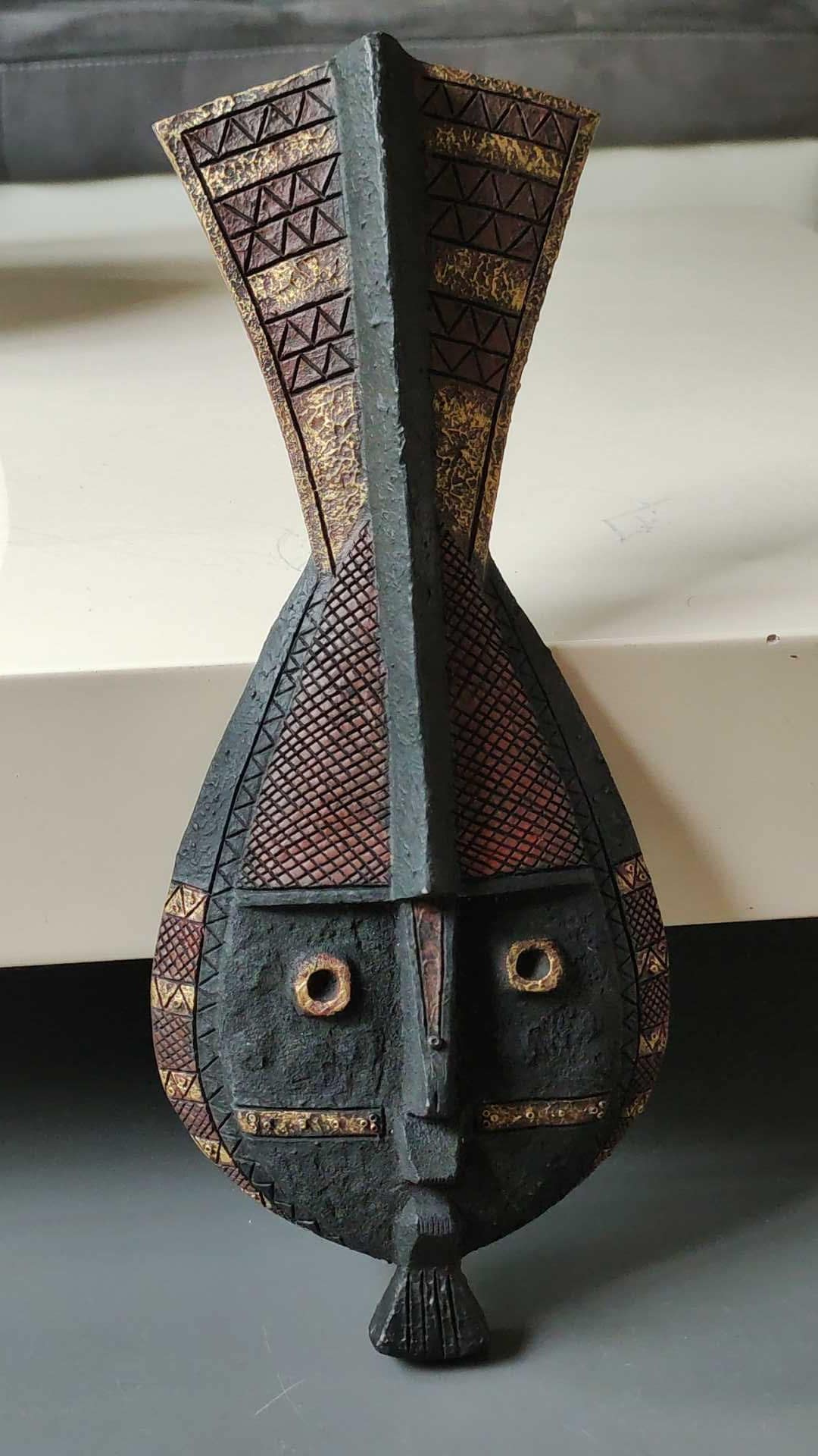 Repro African Wall Decoration, in the Style of the Mossi People of ...