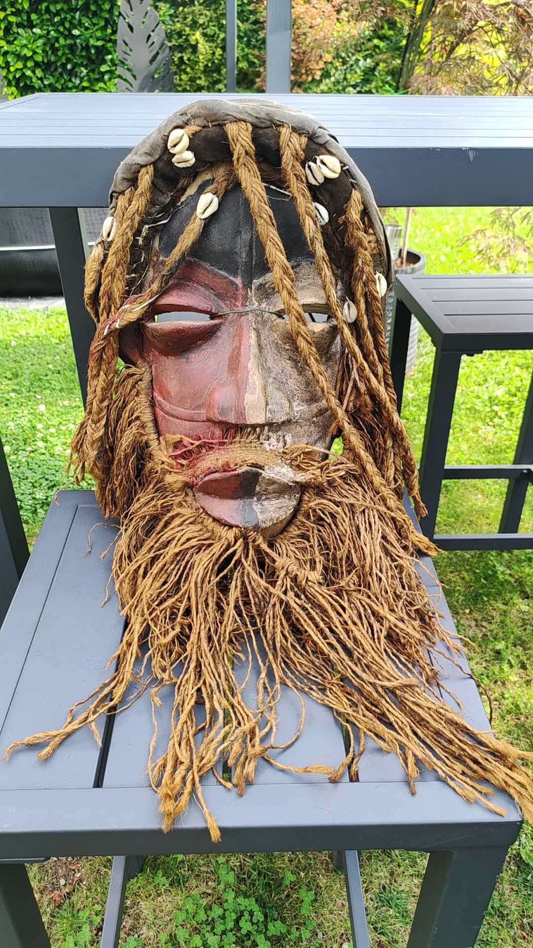 African War Mask, Ethnic/tribal. Ivory Coast. in Polychrome Wood. High ...