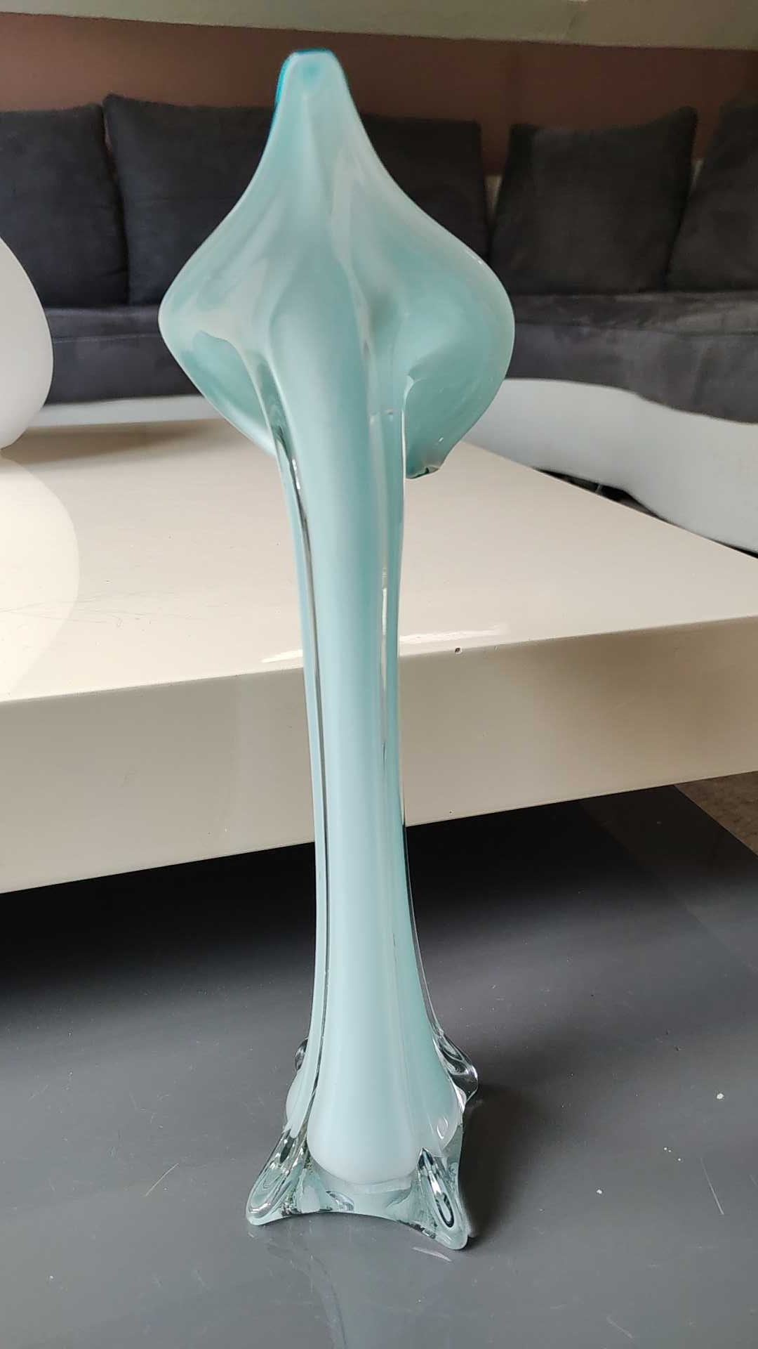 Vintage Soliflore Vase in Floral Shape/arum Flower, in Opaline/blown ...