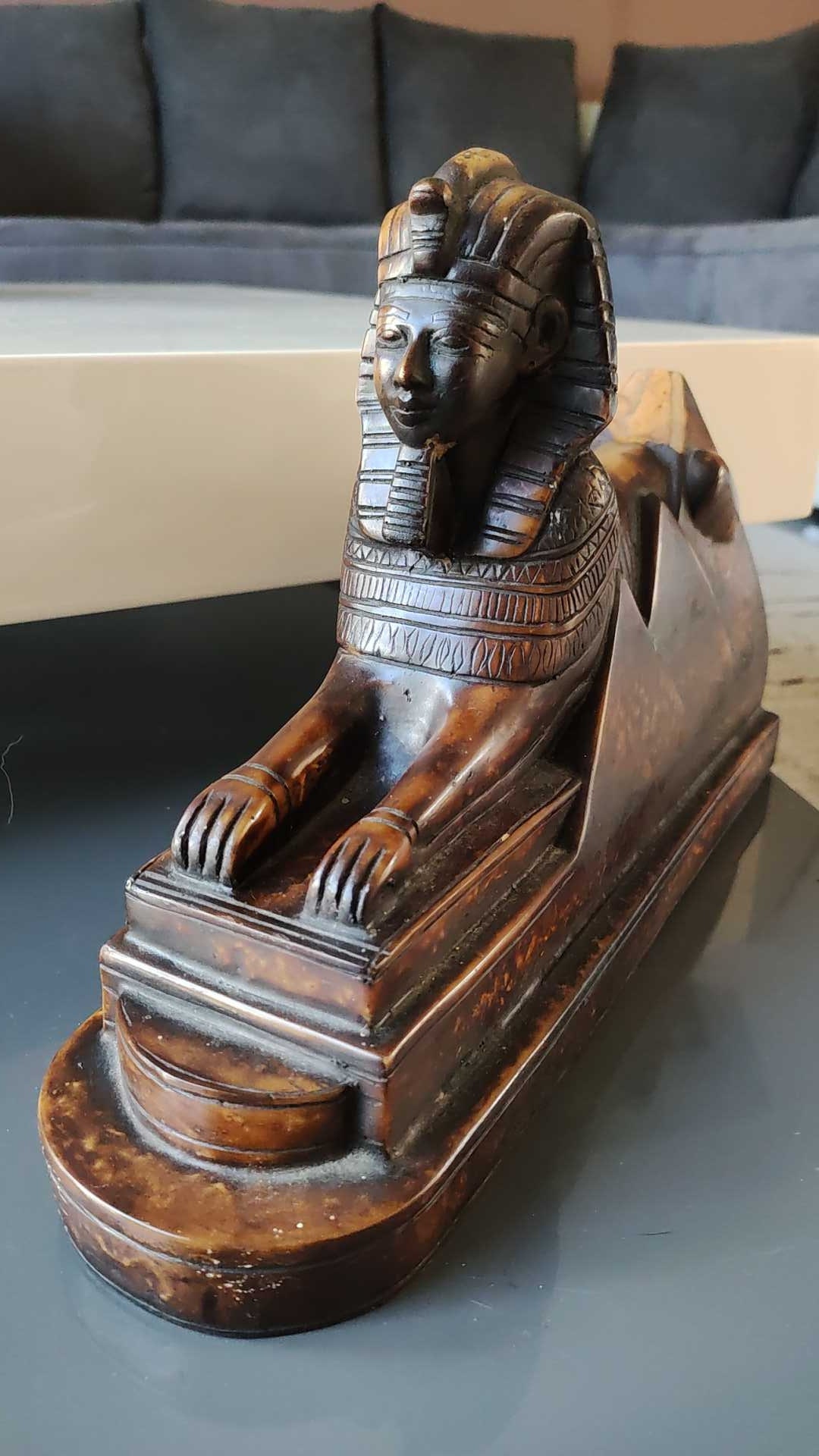 Magnificent Large Decorative Egyptian Sphinx Sculpture in Polystone ...