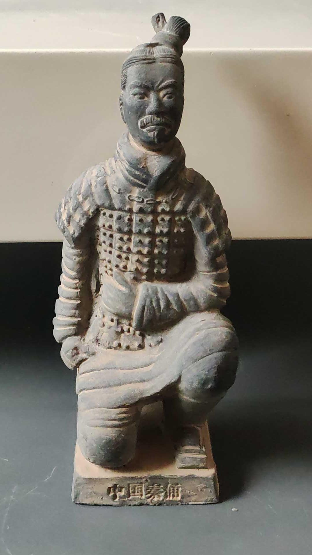 Chinese Warrior Sculpture/kneeling Xian Officer From the Buried Army of ...