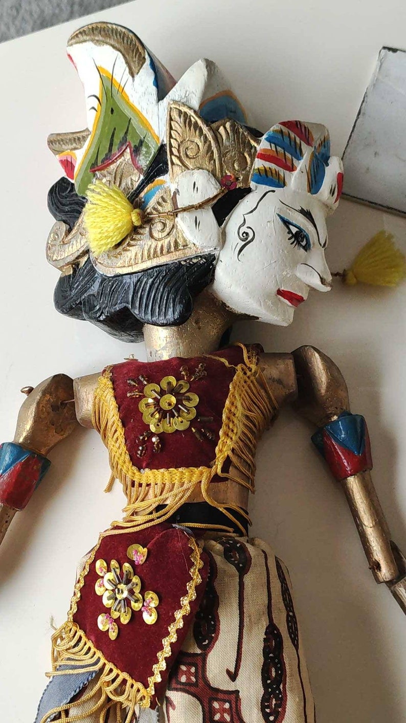 Large Wayang Golek Princess Puppet From the Traditional Shadow Puppet ...