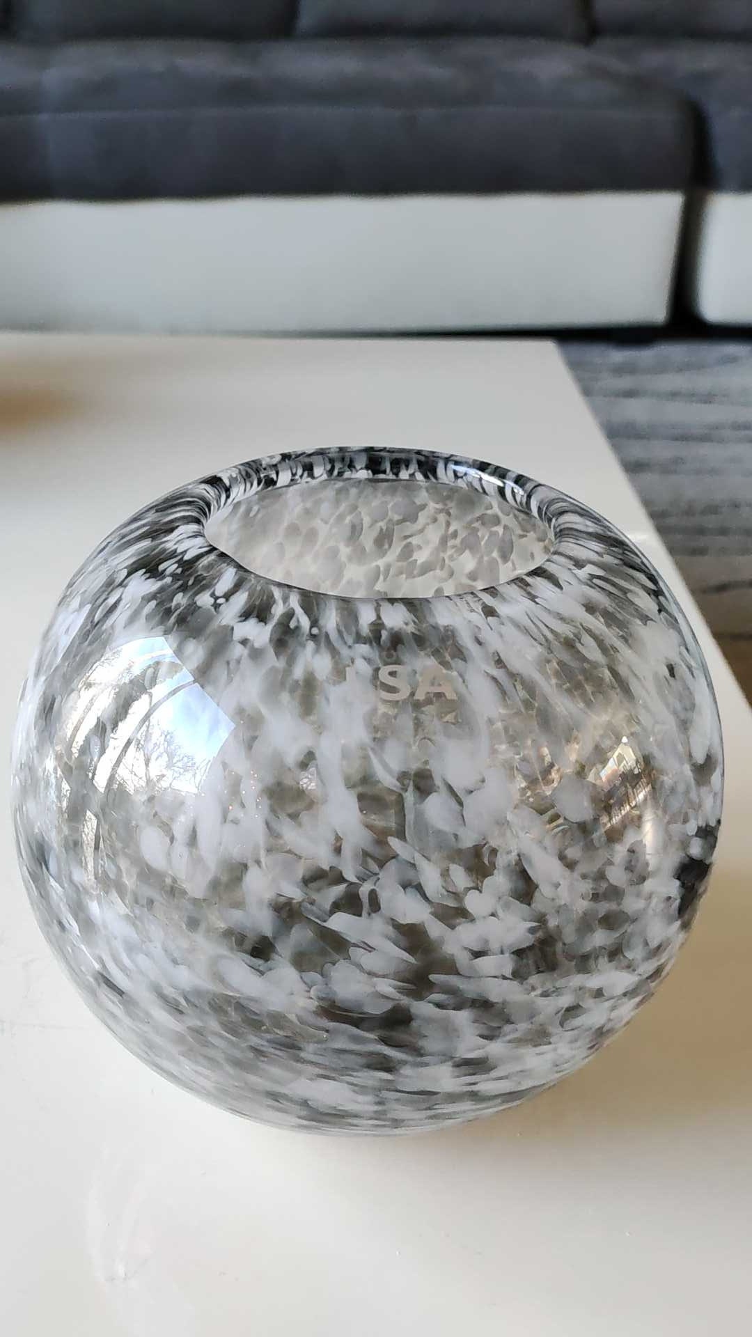 Spherical Vase/ball Shape, in Blown Art Glass, LSA International in ...
