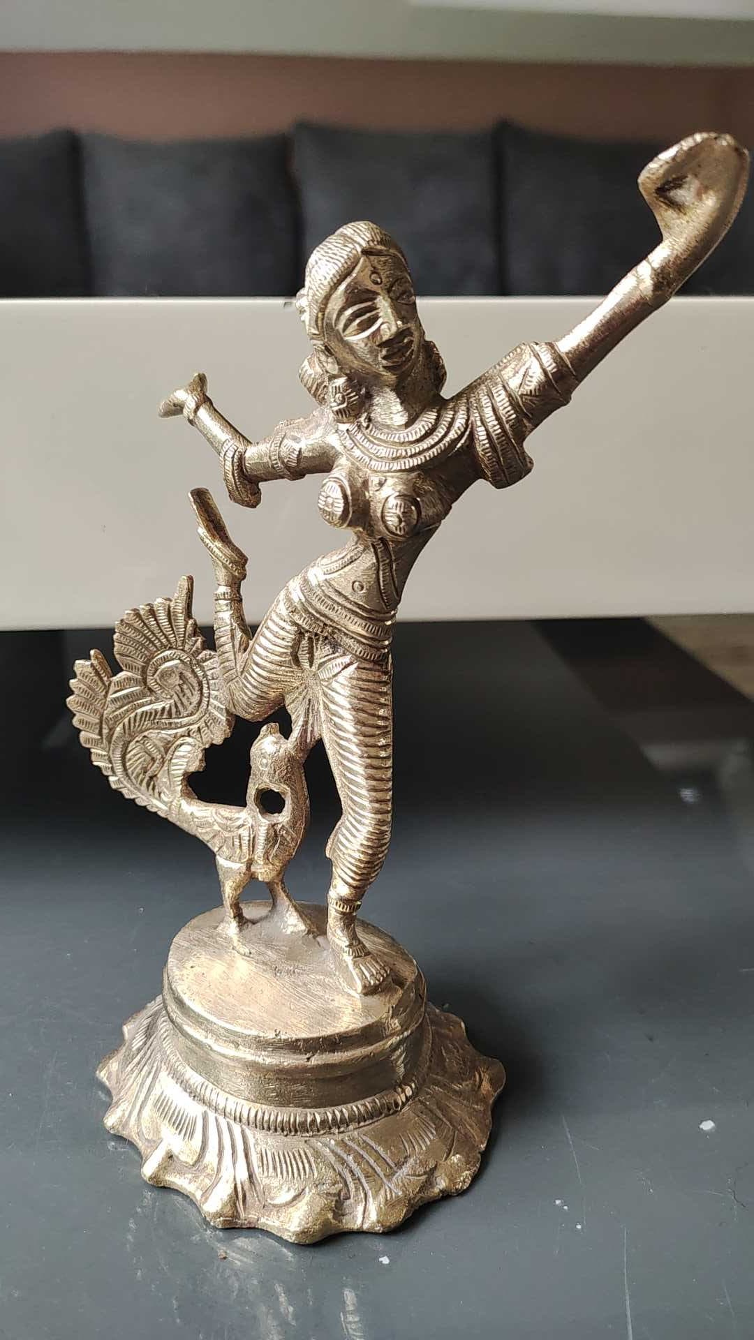 Sculpture/figurine Hindu Goddess Parvati, Dancing on a Lotus Bed, a ...