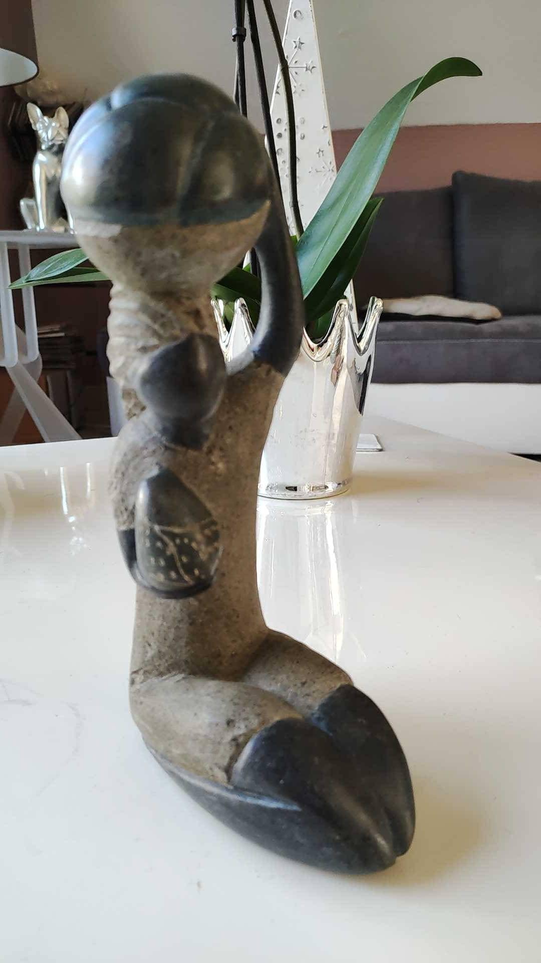 Artisanal Sculpture Abstract Art, Indigenous Woman of the Tainos Ethnic ...