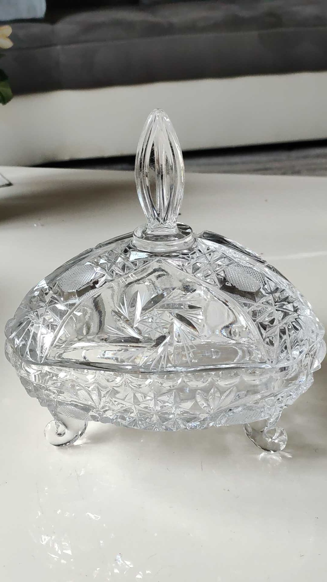 Magnificent Boho Crystal Candy Box Finely Cut Tripod/resting - Etsy