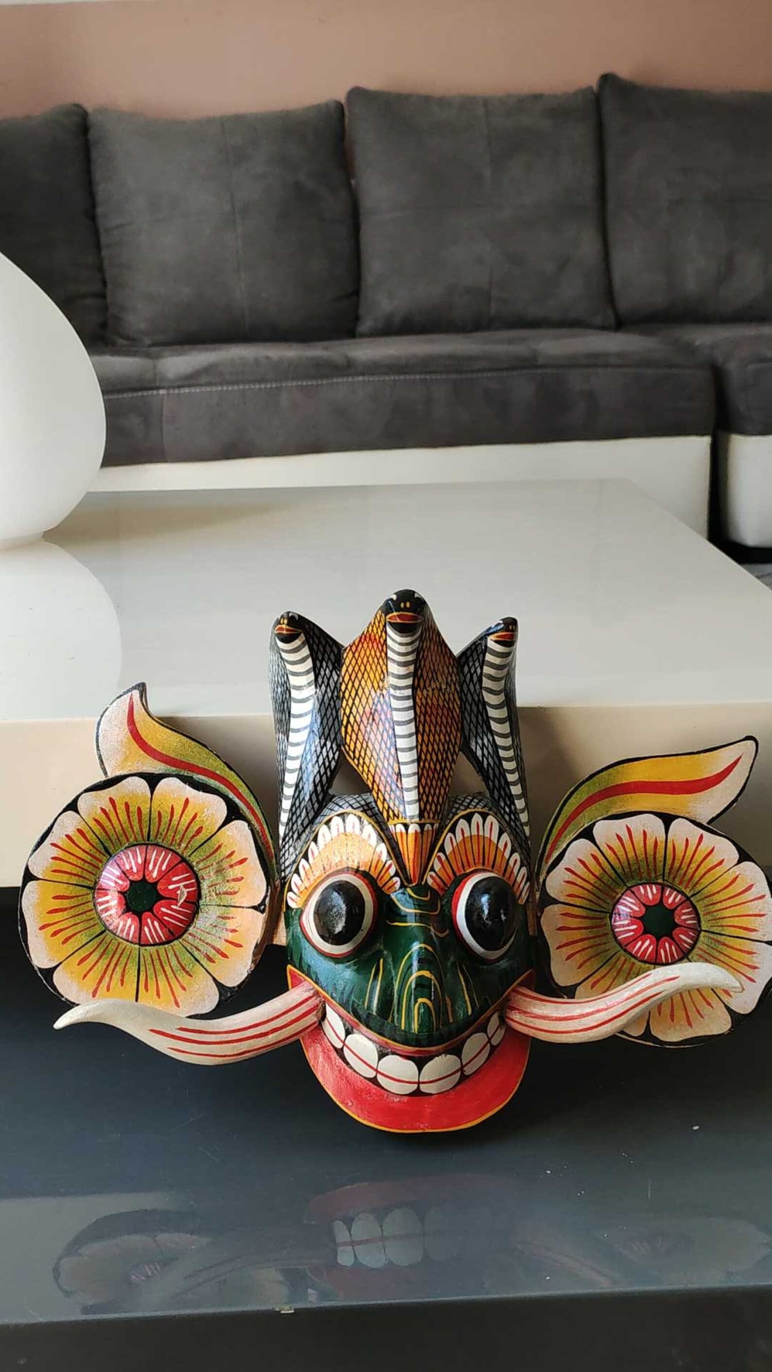 Triptych Wall Decoration From Sri Lanka, Dance Rituals / "gara Yaka ...