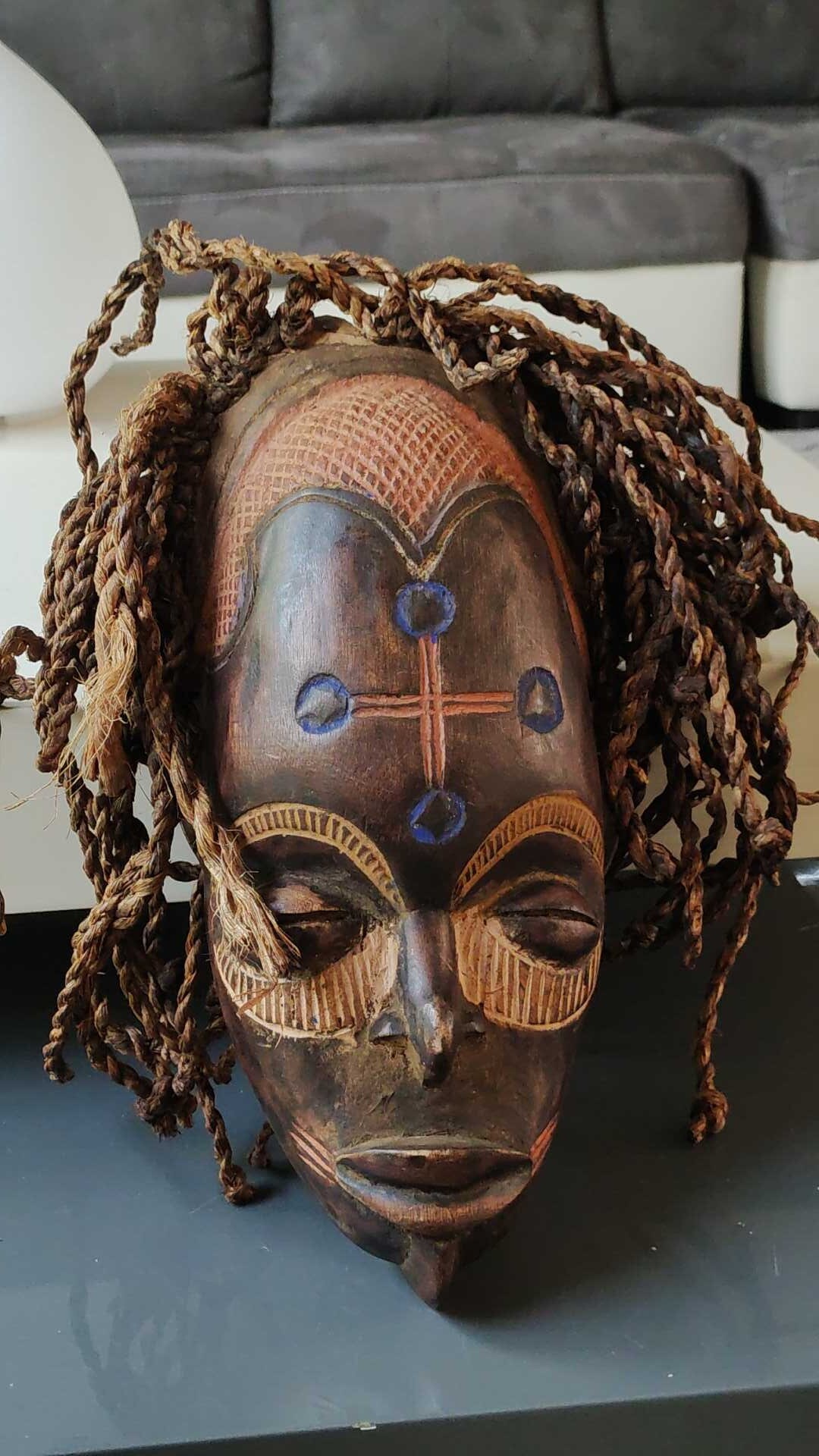 African Art/ancient Traditional Mask/african Ritual/chokwe, Congo in ...