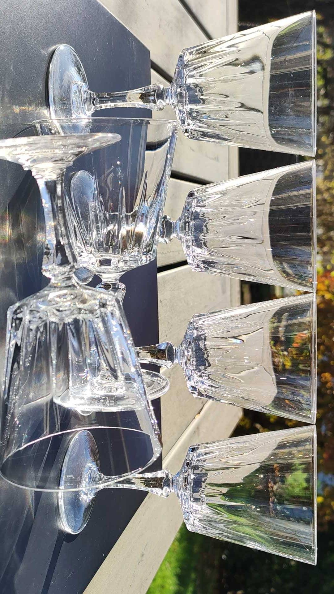 Set of 6 Stem/conical White Wine Glasses. Cristal D Arques / - Etsy
