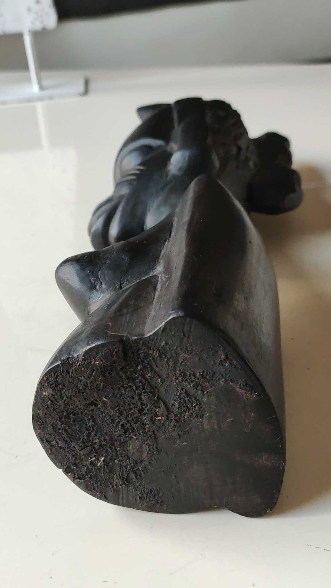 Old Statuette/bust of a Peul/peule Woman From Ivory Coast, in Ebony ...