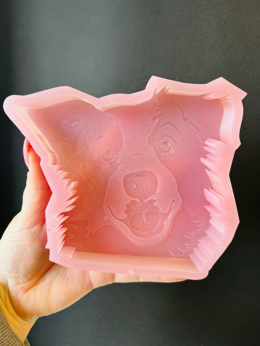 Border Collie Silicone Mold - Freshies, Silicone Molds, Silicone ...