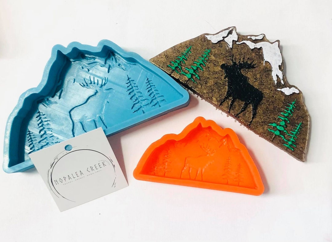Mountain Moose Silicone Mold - Freshies, Silicone Molds, Silicone ...