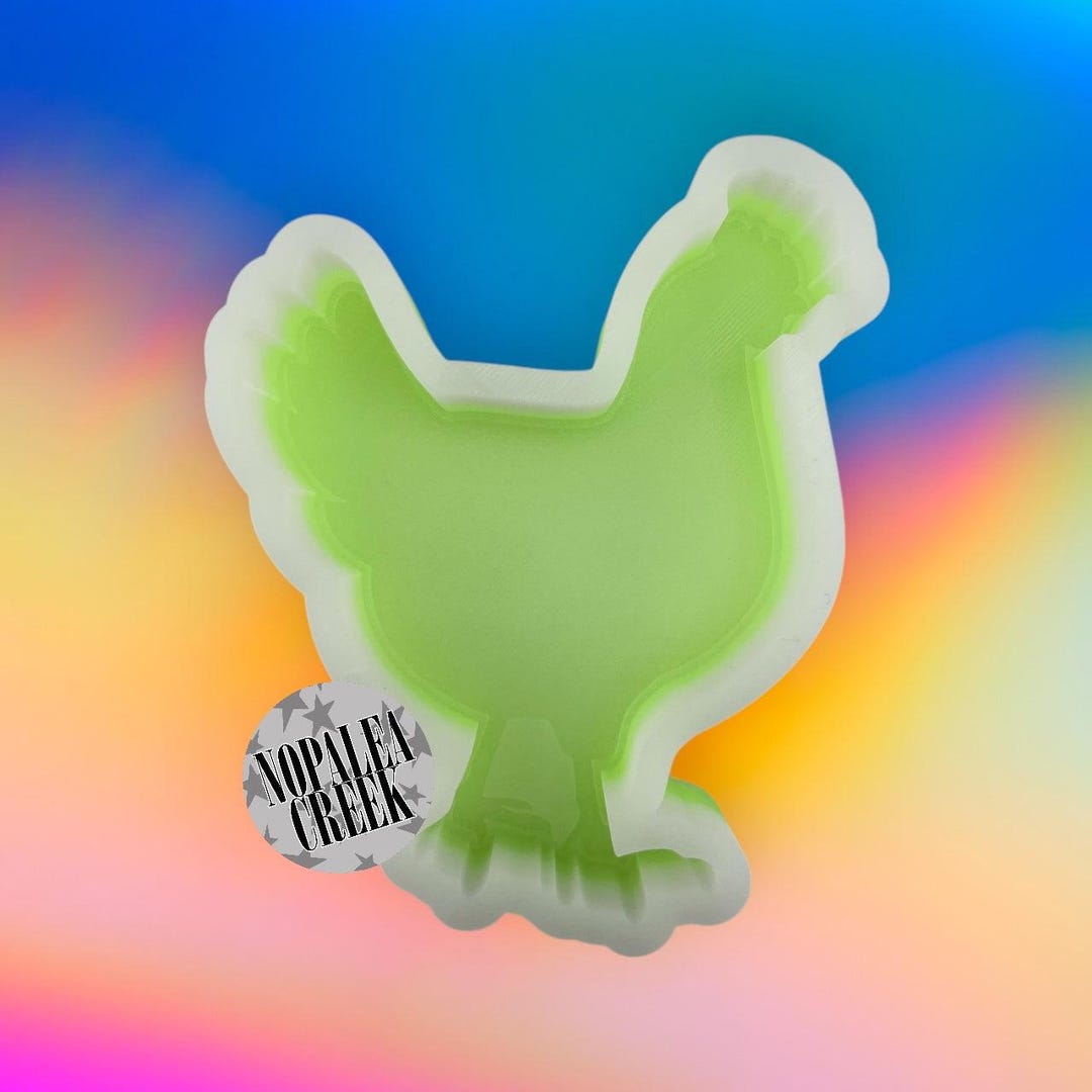 Chicken Silhouette Silicone Mold -silicone Mold, Soap Molds, Silicone ...