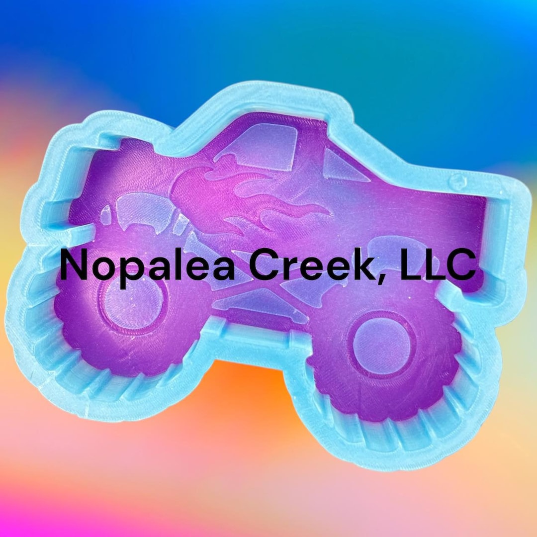 Monster Truck Silicone Mold - Freshies, Silicone Molds, Silicone ...