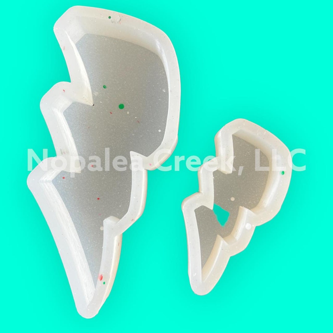 Lightning Bolt Cardstock Silicone Mold - Silicone Molds for Freshies ...