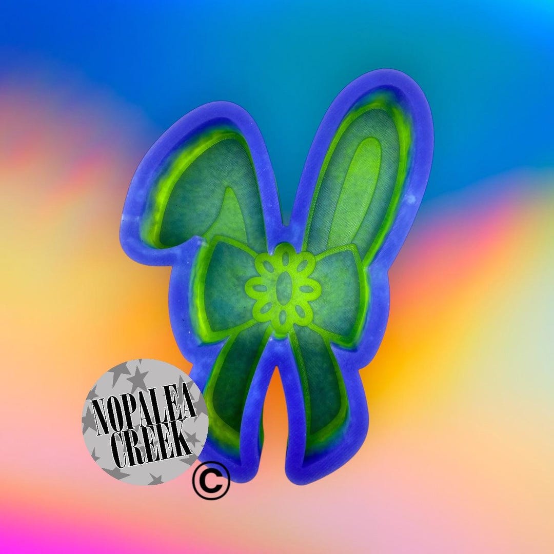 Western Bunny Ears Silicone Mold -silicone Mold, Soap Molds, Silicone ...