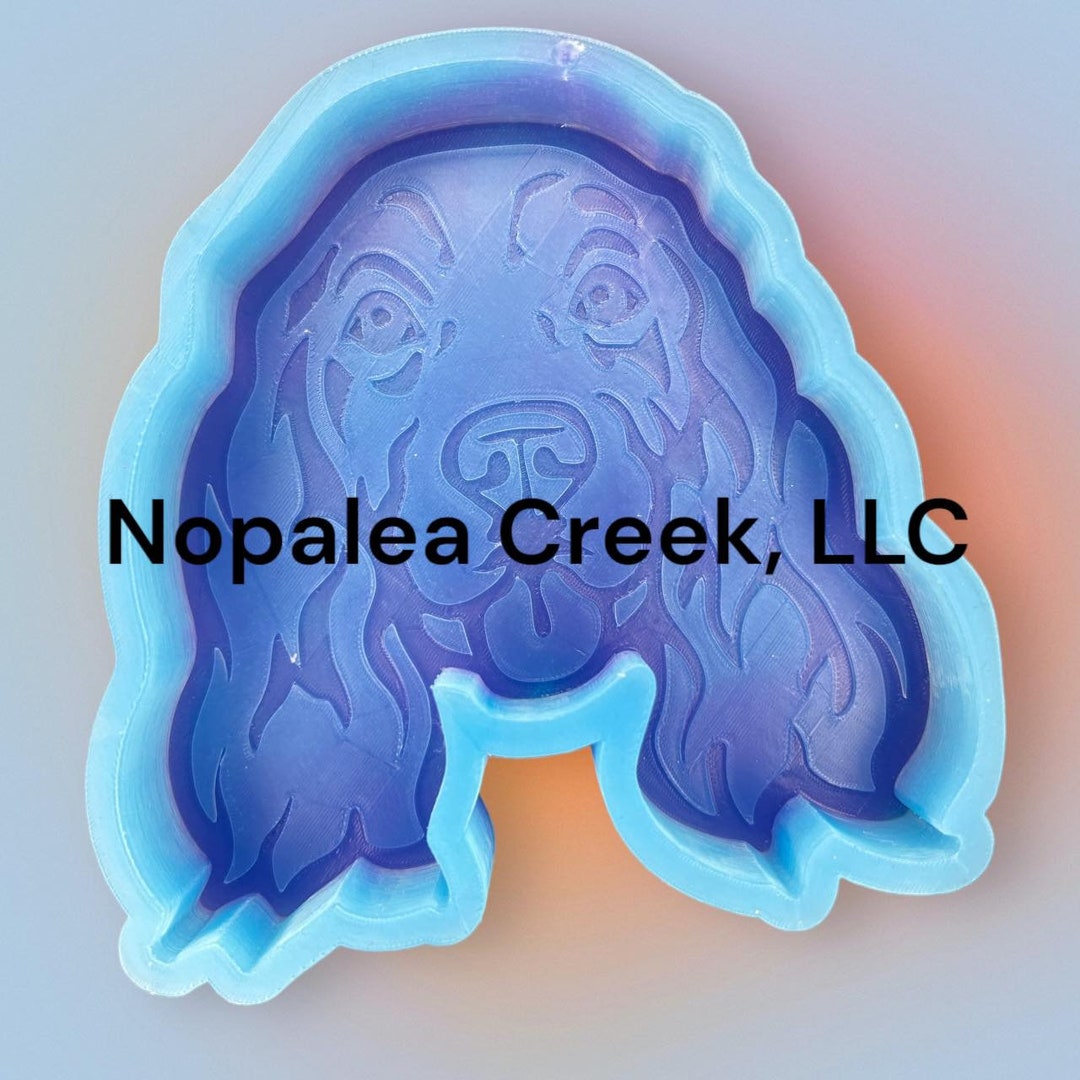 Cocker Spaniel Silicone Mold - Freshies, Silicone Molds, Silicone ...