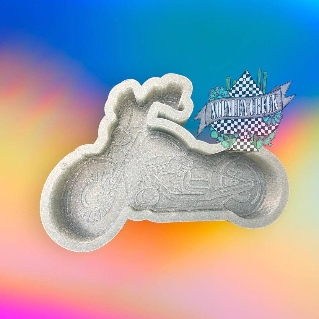 Motorcycle Silicone Mold- Silicone Molds for Freshies, Silicone Mold ...