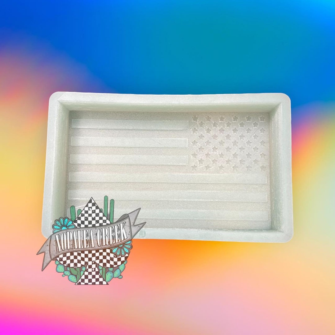 USA Flag Silicone Mold-freshies, Silicone Molds, Silicone Freshie Mold ...