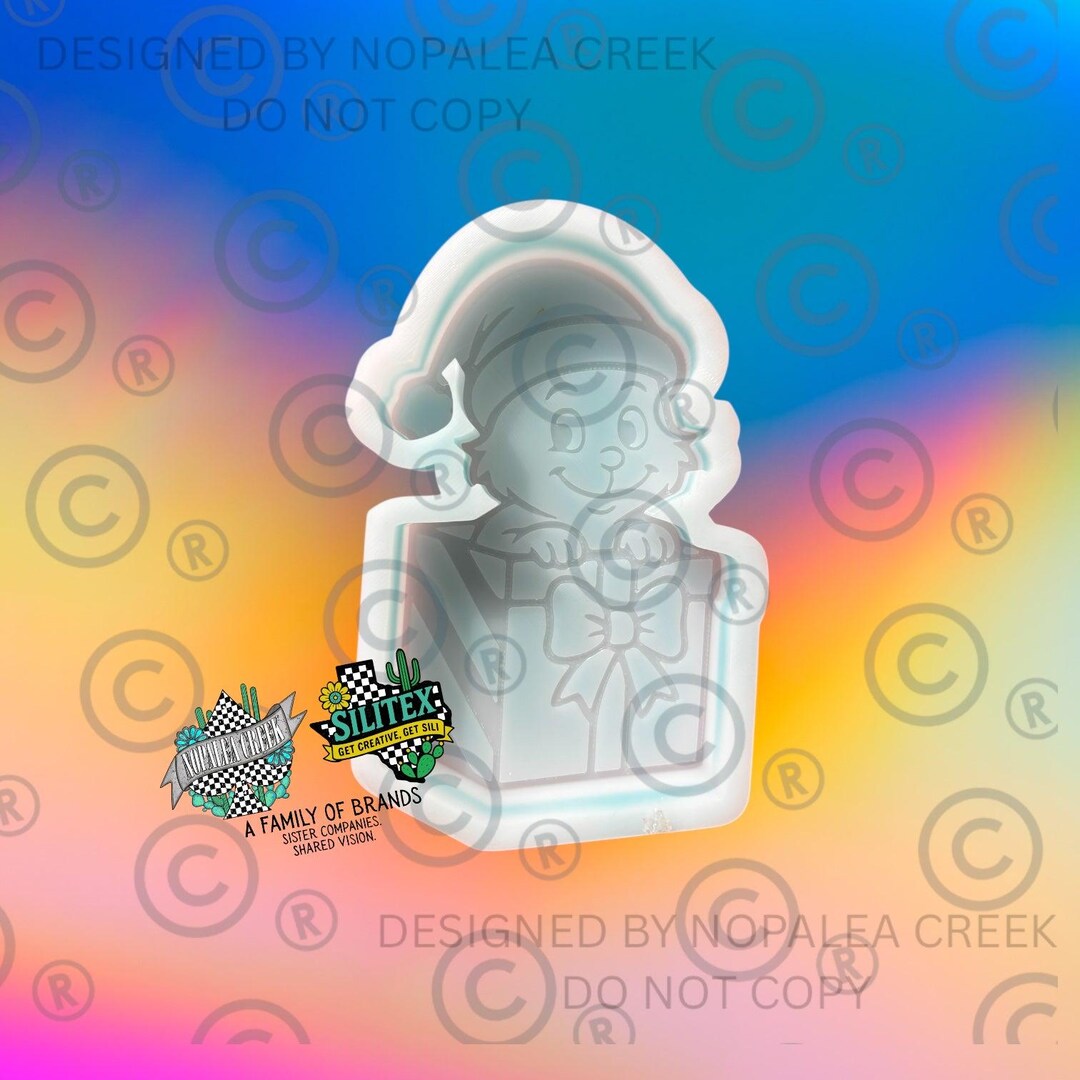 Peek-a-present© Silicone Mold- Silicone Molds for Freshies, Silicone ...