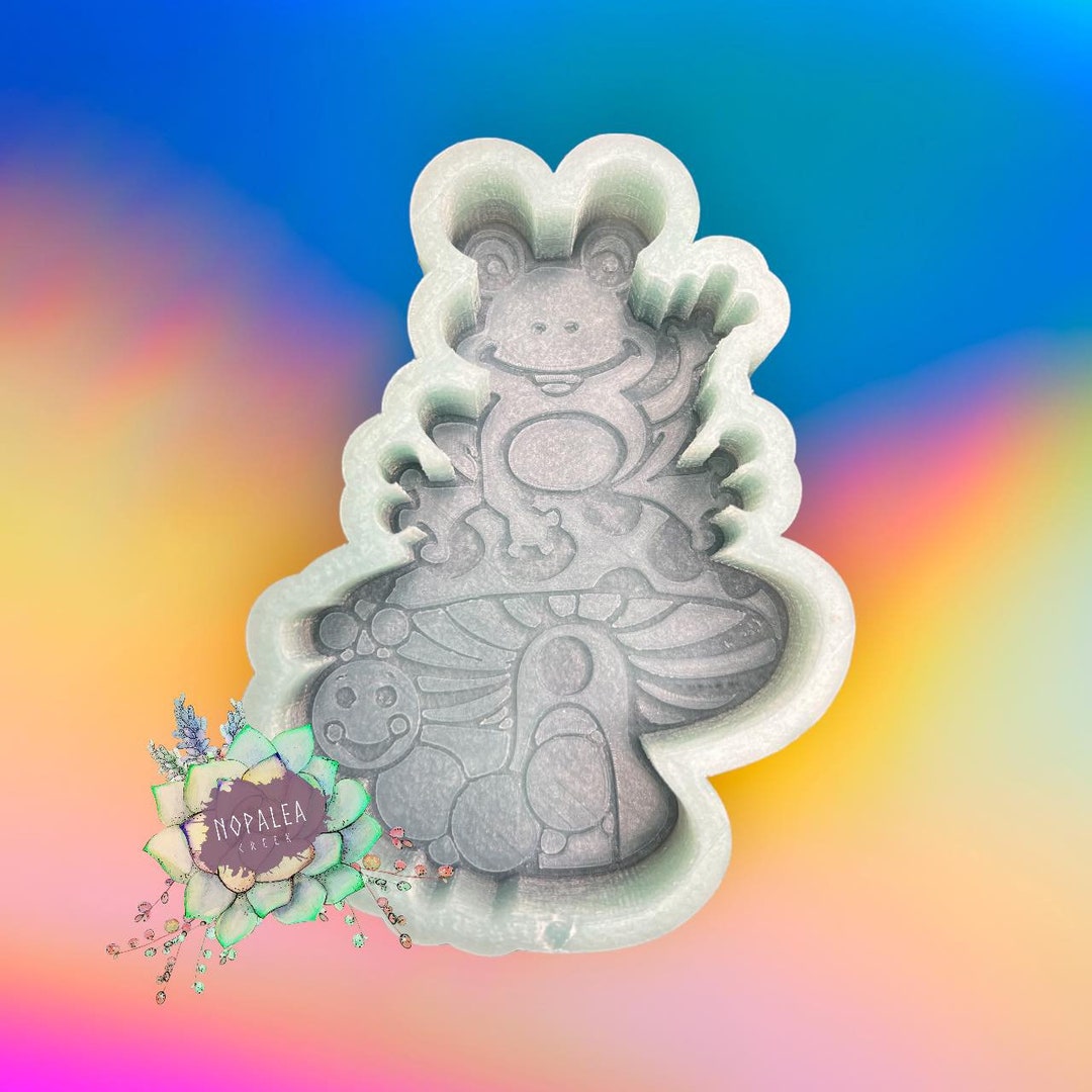 Frog and Caterpillar Silicone Mold- Silicone Molds for Freshies, Food ...
