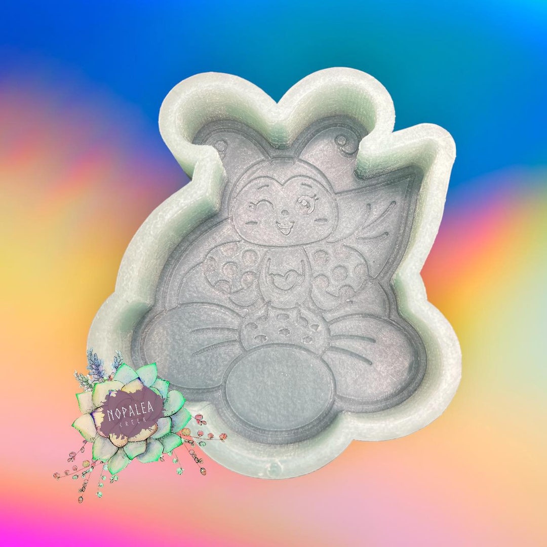 Lovely Ladybug & Flower Silicone Mold- Silicone Molds for Freshies ...