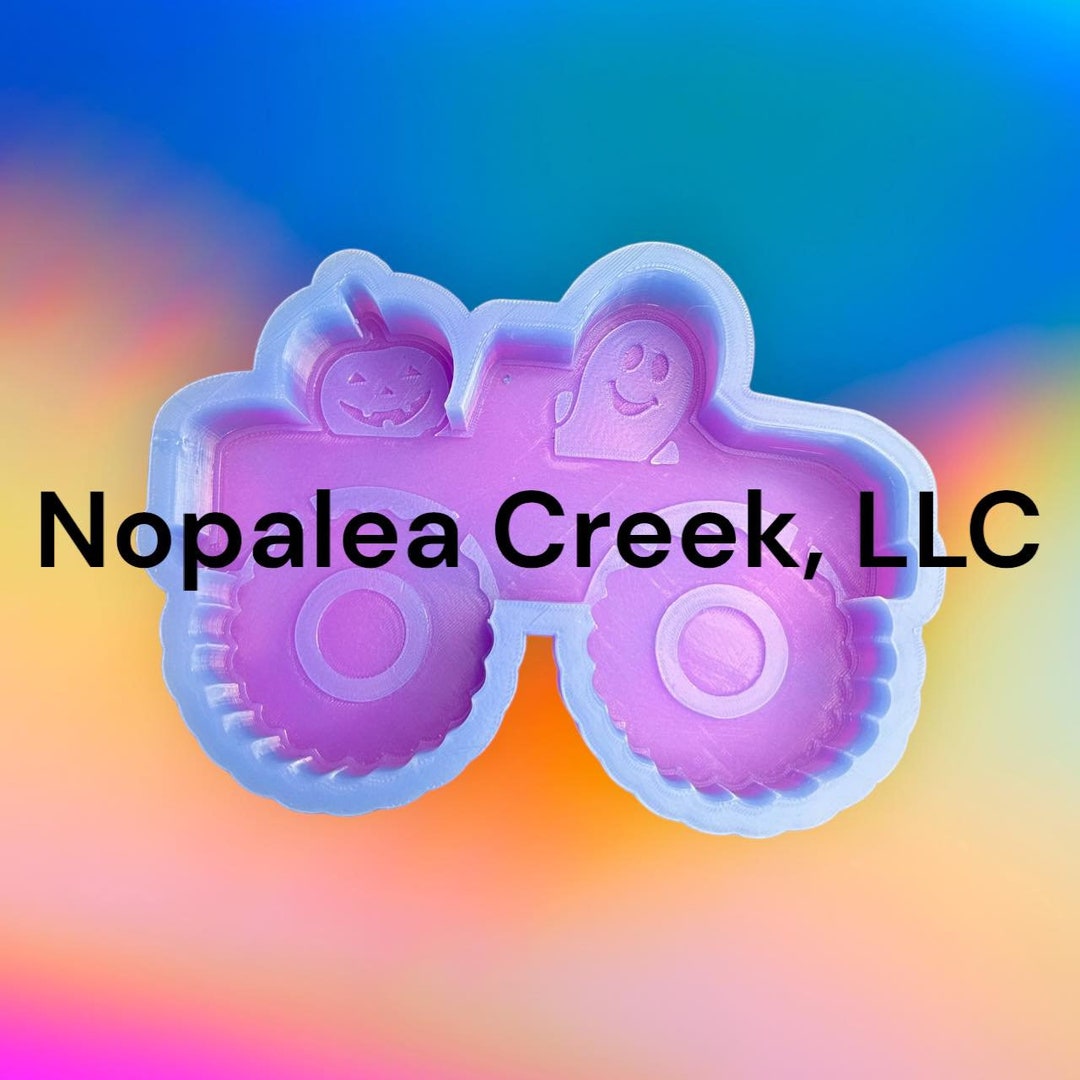 Ghost Monster Truck Silicone Mold - Freshies, Silicone Molds, Silicone ...