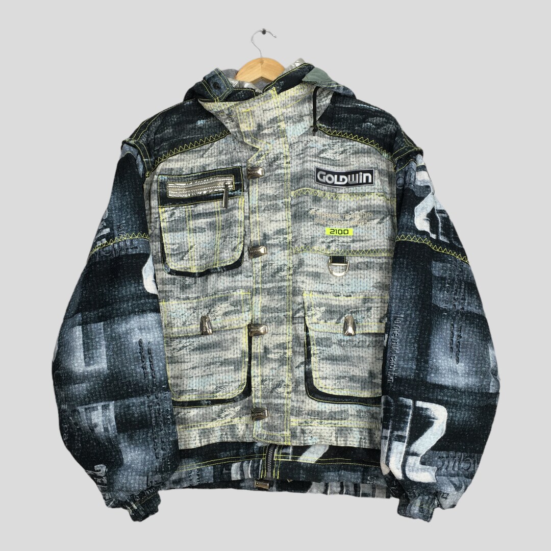 Vintage Goldwin Pop Art Abstract Retro Ski Jacket Hoodie Large Goldwin ...