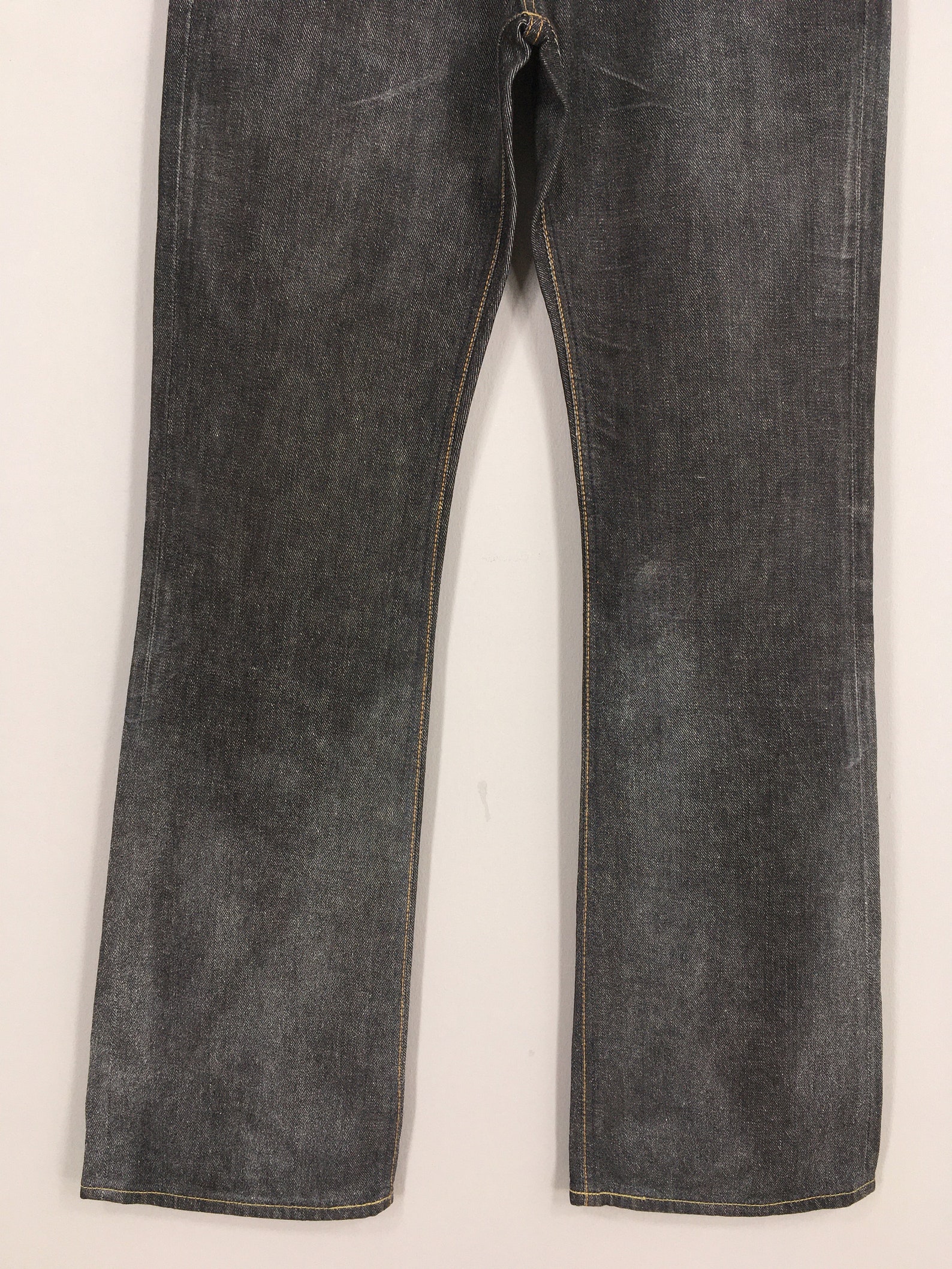 Size 30x31.5 Vintage Lee Riders Black Faded Flared Jeans 90s Lee Japan ...