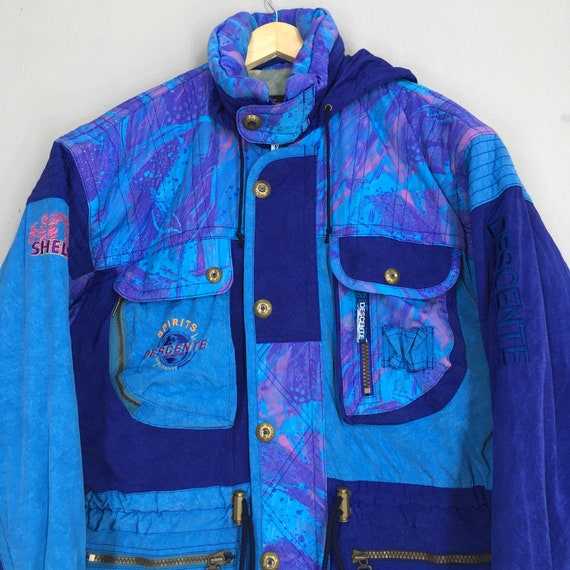 Vintage Descente Hoodie Ski Bomber Parka Jacket Skiin… - Gem