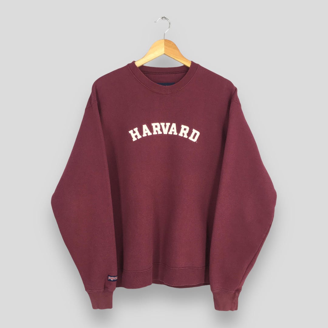 Vintage 90s Harvard University Red Sweatshirt Medium Harvard University ...