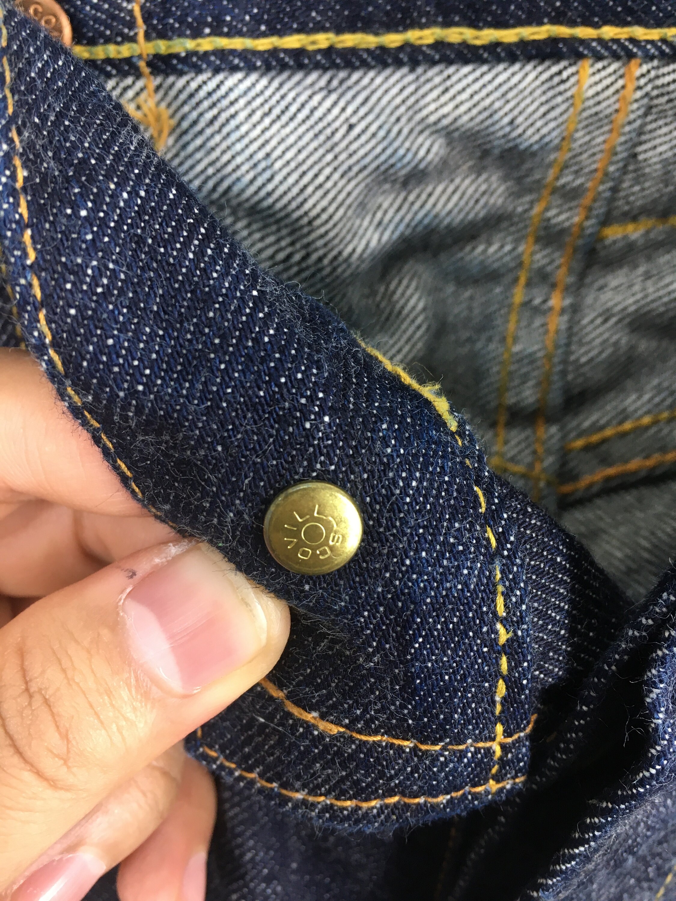 Size 28x33.5 Vintage Evis Big Daicock Painted Japan Denim Size 28x33.5 Vintage Evis Big Daicock Painted Japan Denim