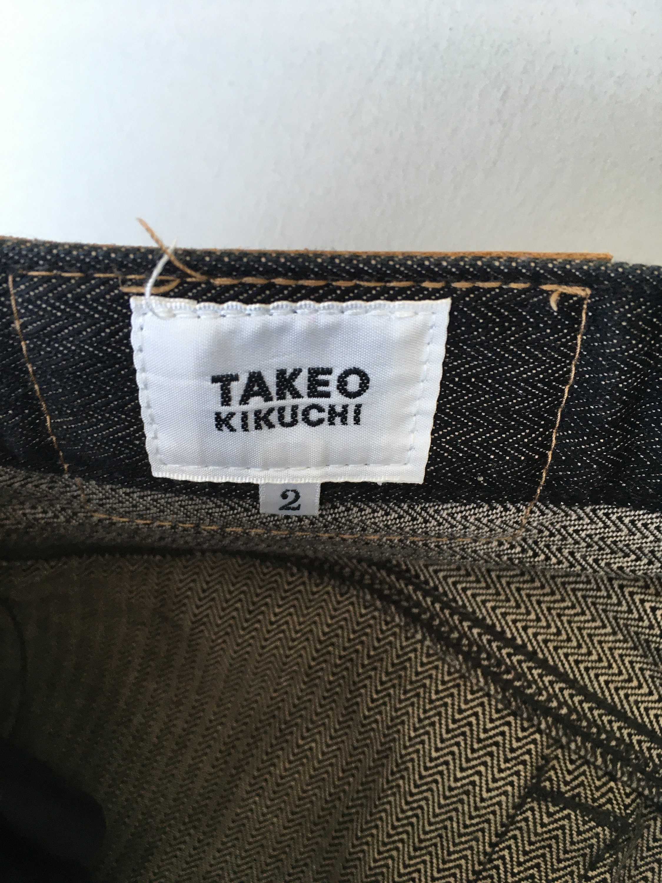 Size 28x30.5 Takeo Kikuchi Japanese Herringbone Twill HBT Size 28x30.5 Takeo Kikuchi Japanese Herringbone Twill HBT