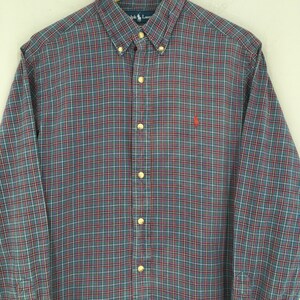 Vintage Ralph Lauren Checkered Flannel Medium Polo Ralph Lauren Plaid ...
