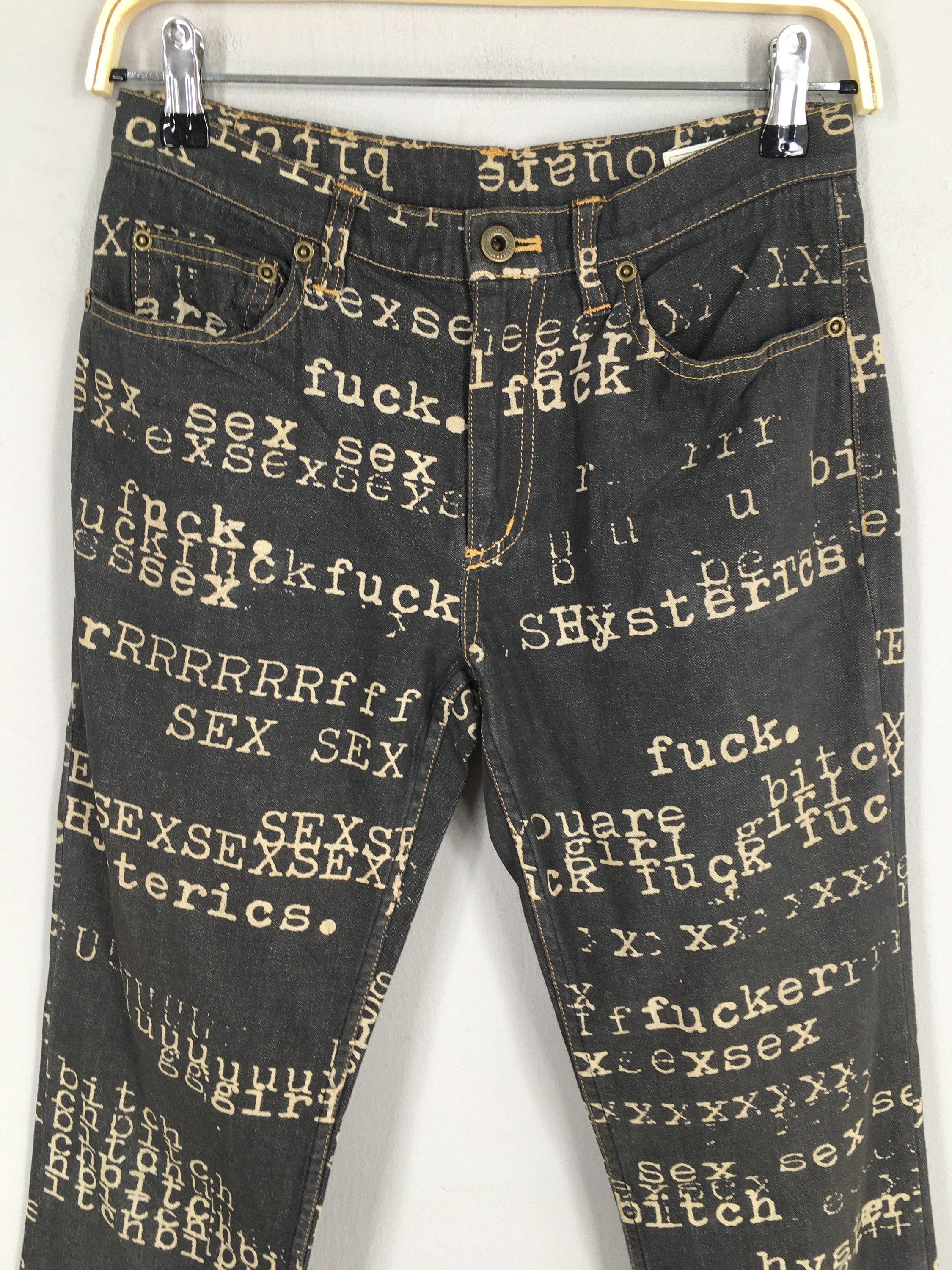 Size 26x28.5 Hysteric Glamour Japan Sex Fxxk Overprinted Size 26x28.5 Hysteric Glamour Japan Sex Fxxk Overprinted