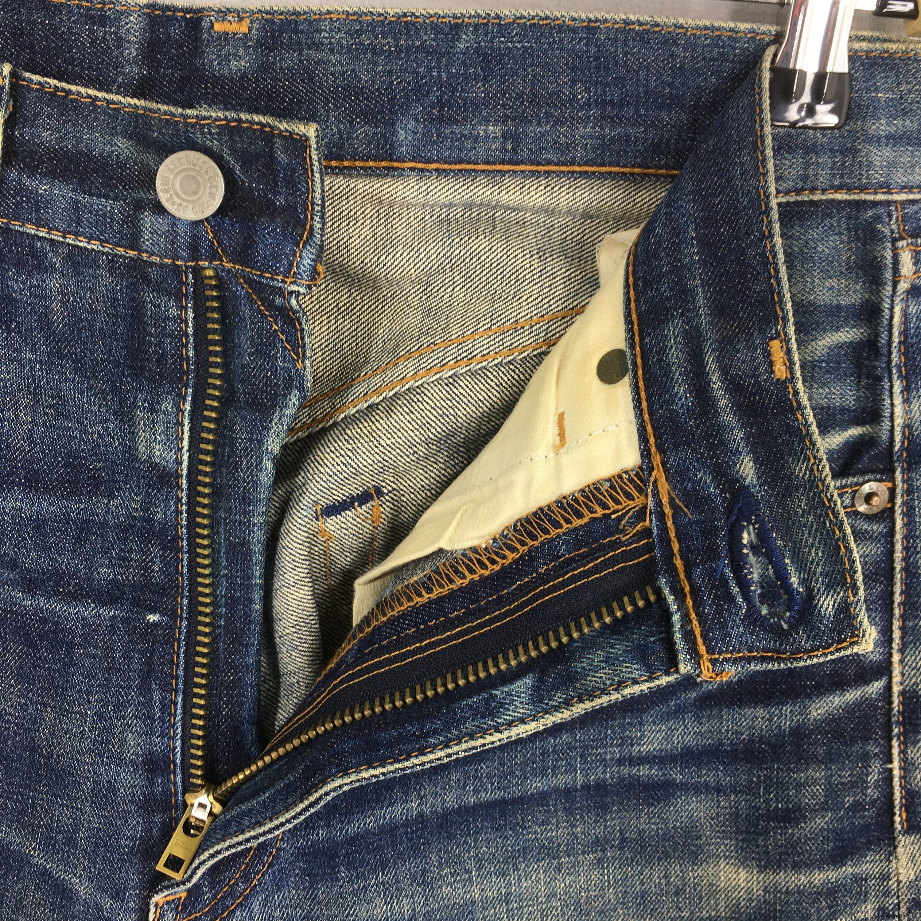Size 28x31.5 Vintage Levi's 502 Big E LVC Japan Jeans Stone Size 28x31.5 Vintage Levi's 502 Big E LVC Japan Jeans Stone