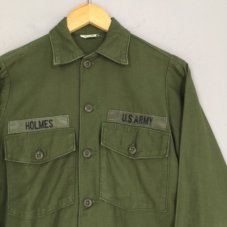 Vintage 70s OG Us Army Green Fatigue Shirt Small Us Army Olive - Etsy