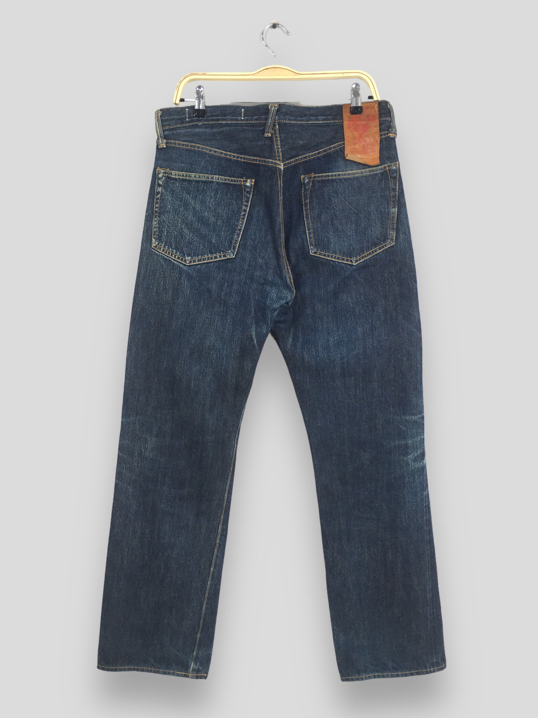 Size 32x30.5 Kapital Kountry Redline Button Fly Jeans Size 32x30.5 Kapital Kountry Redline Button Fly Jeans