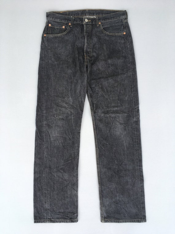 Size 32 Vintage Levis 501 Black Jeans High Waisted 90s Faded Size 32 Vintage Levis 501 Black Jeans High Waisted 90s Faded