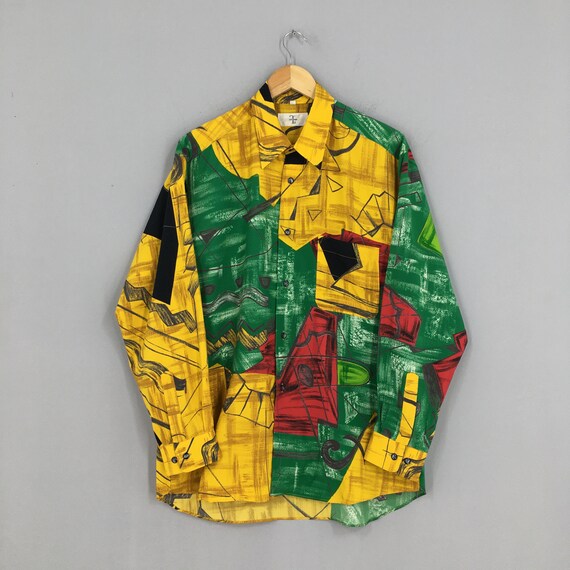 Clothing Size M abstract art 80's vintage shirt Shirts & Tees ...