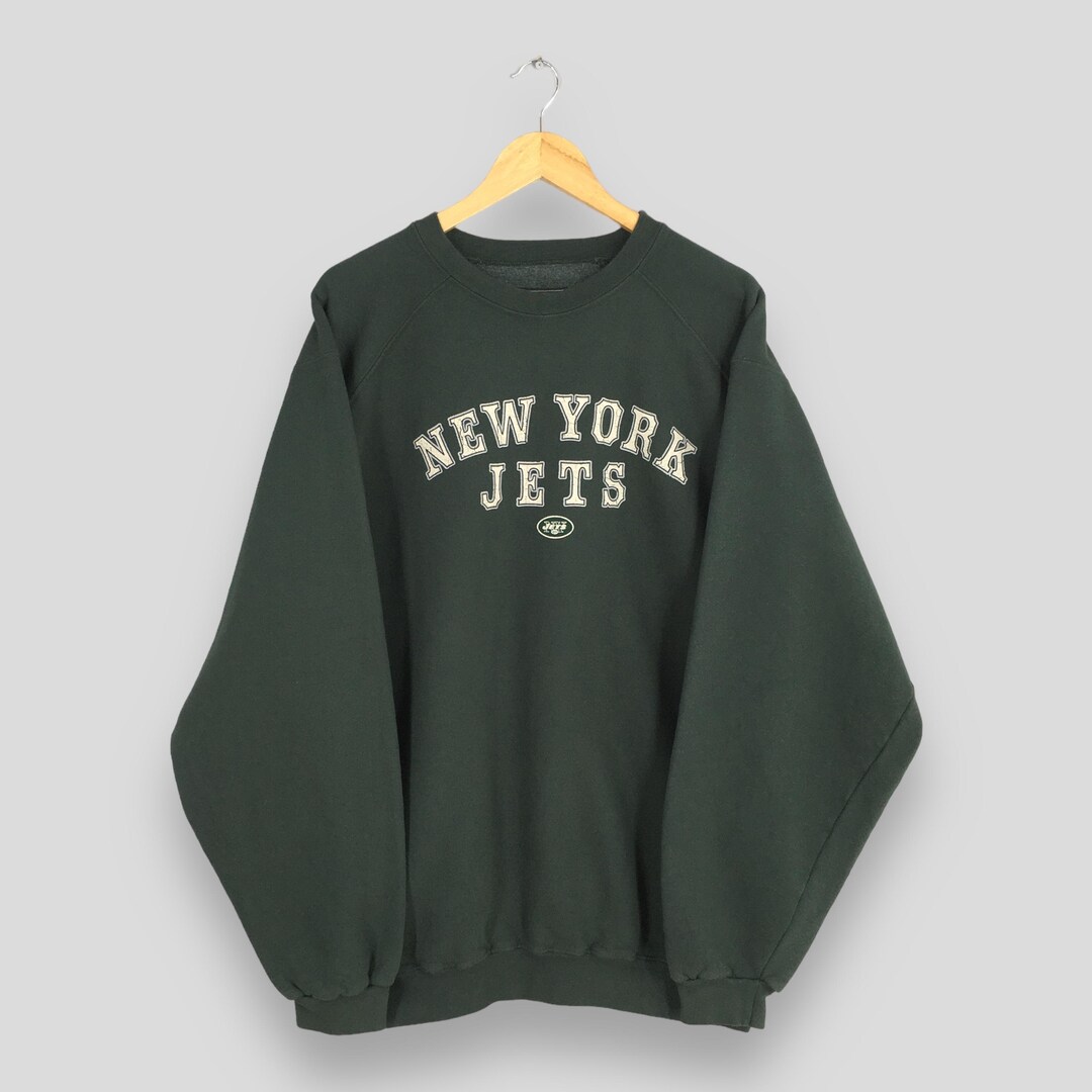 Vintage 90s New York Jets NFL Rugby Sweatshirt Xlarge Jets National ...