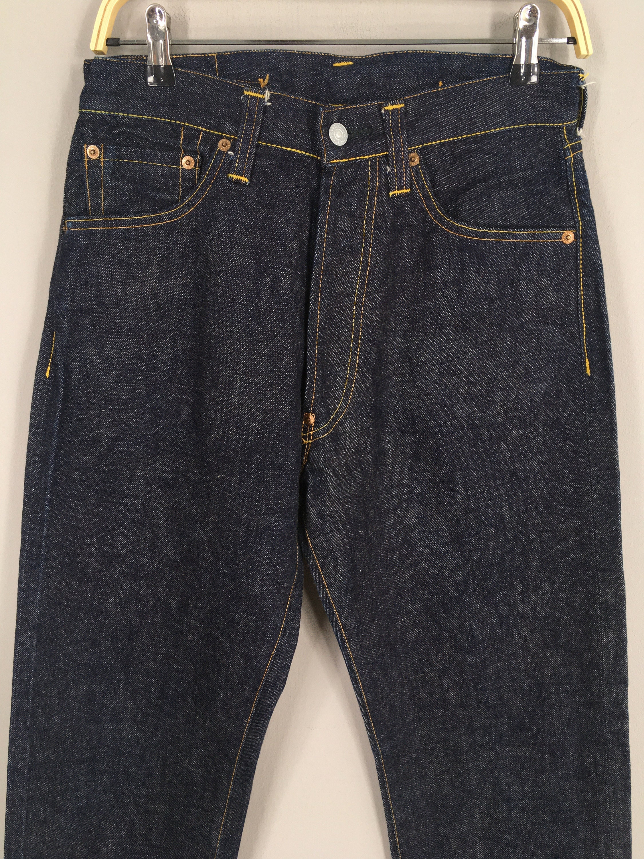 Size 28x33.5 Vintage Evis Big Daicock Painted Japan Denim Size 28x33.5 Vintage Evis Big Daicock Painted Japan Denim
