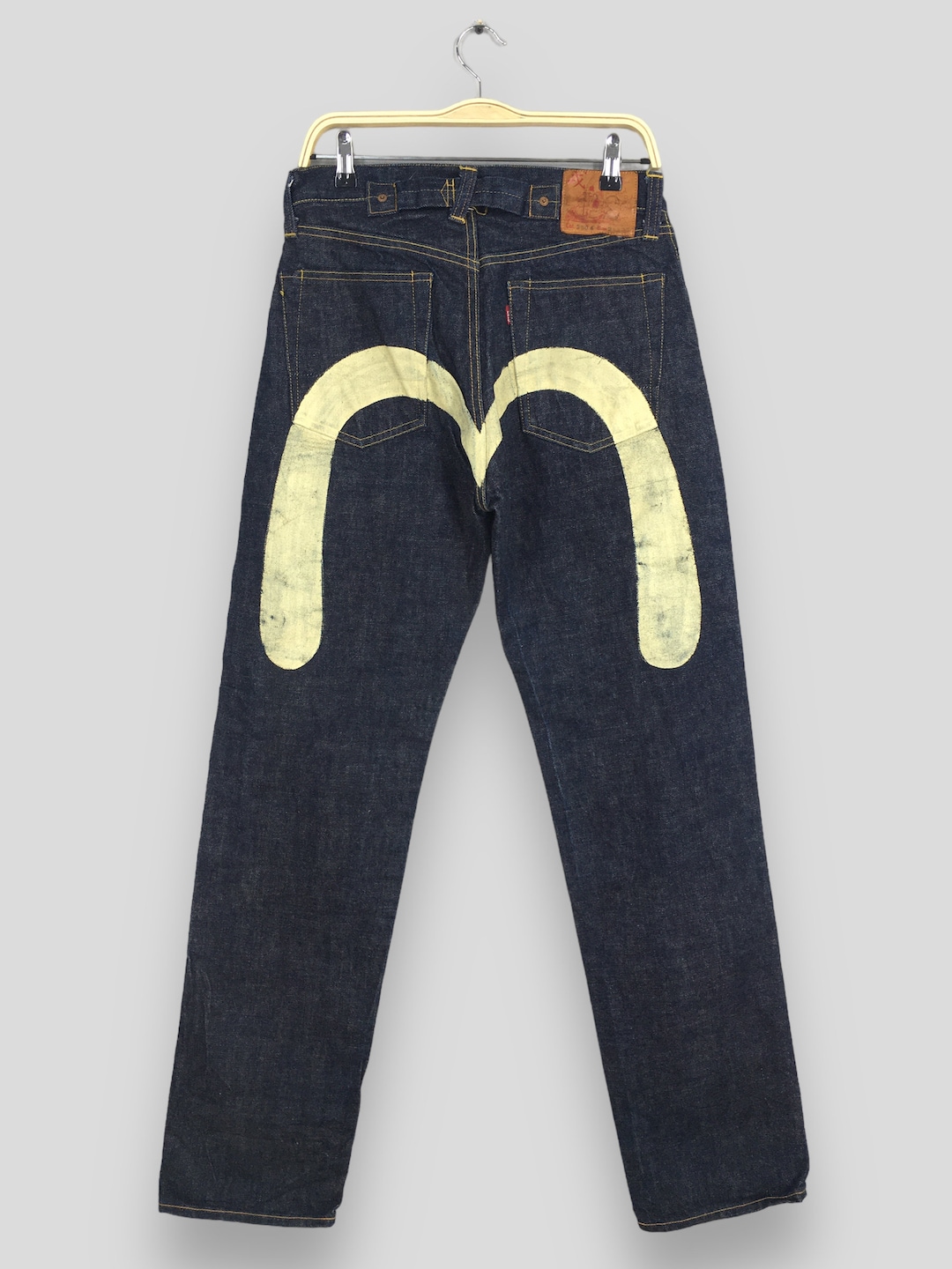 Size 28x33.5 Vintage Evis Big Daicock Painted Japan Denim Size 28x33.5 Vintage Evis Big Daicock Painted Japan Denim