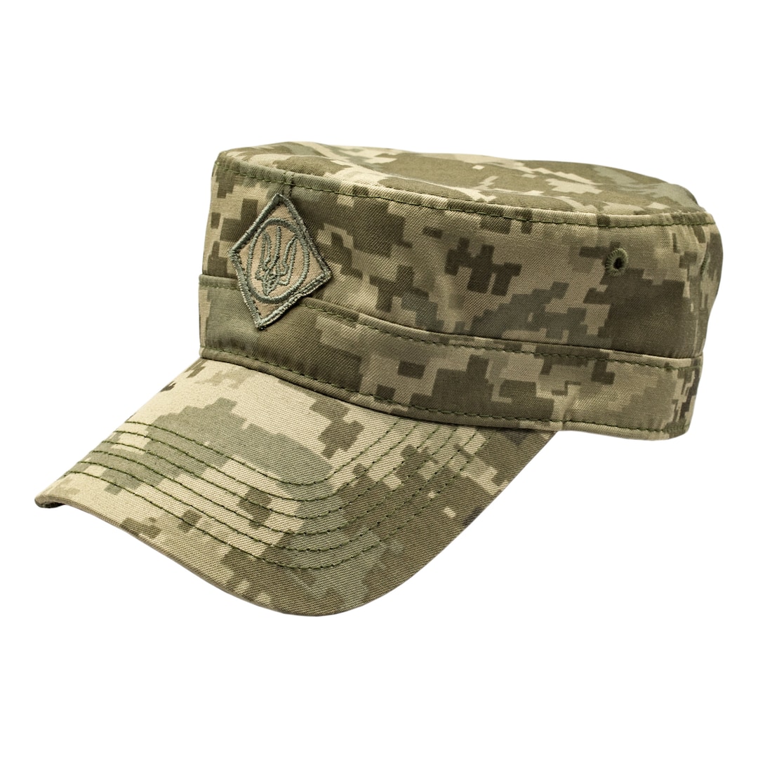 Ukrainian Trident Camouflage Cap, Patriotic Military Hat - Etsy