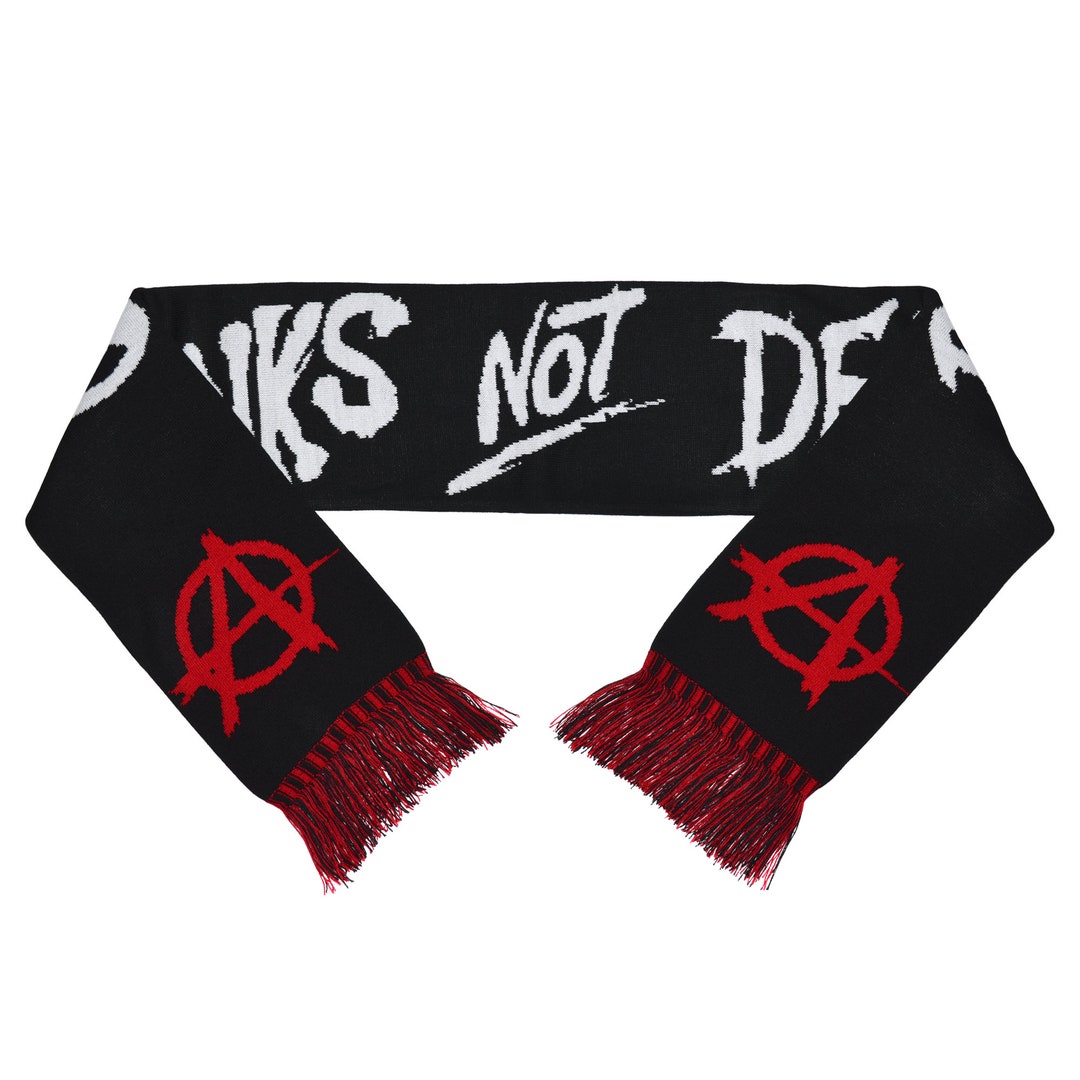 Black Scarf Punk's Not Dead, Anarchy. Made in Ukraine. Warm and Soft ...