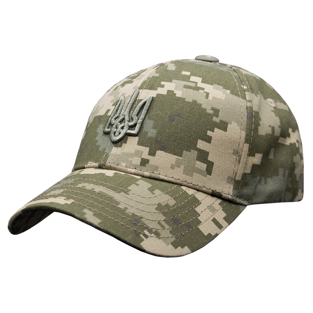 Ukrainian Trident Camouflage Cap, Military Style, Made in Ukraine - Etsy