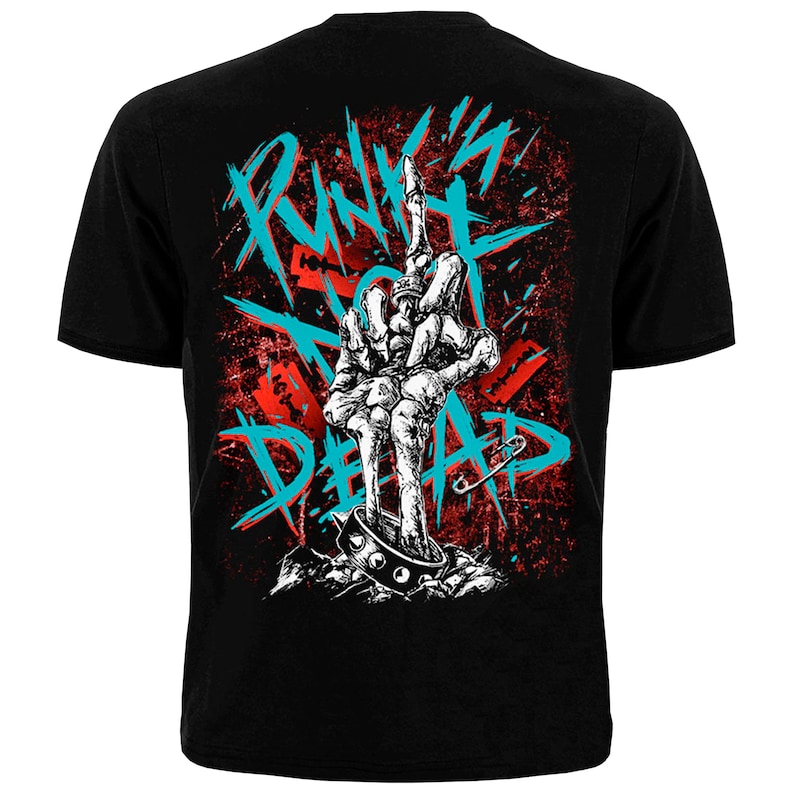 Punks Not Dead T-shirt, Skeleton Mohawk, Anarchy Punk Rock - Etsy