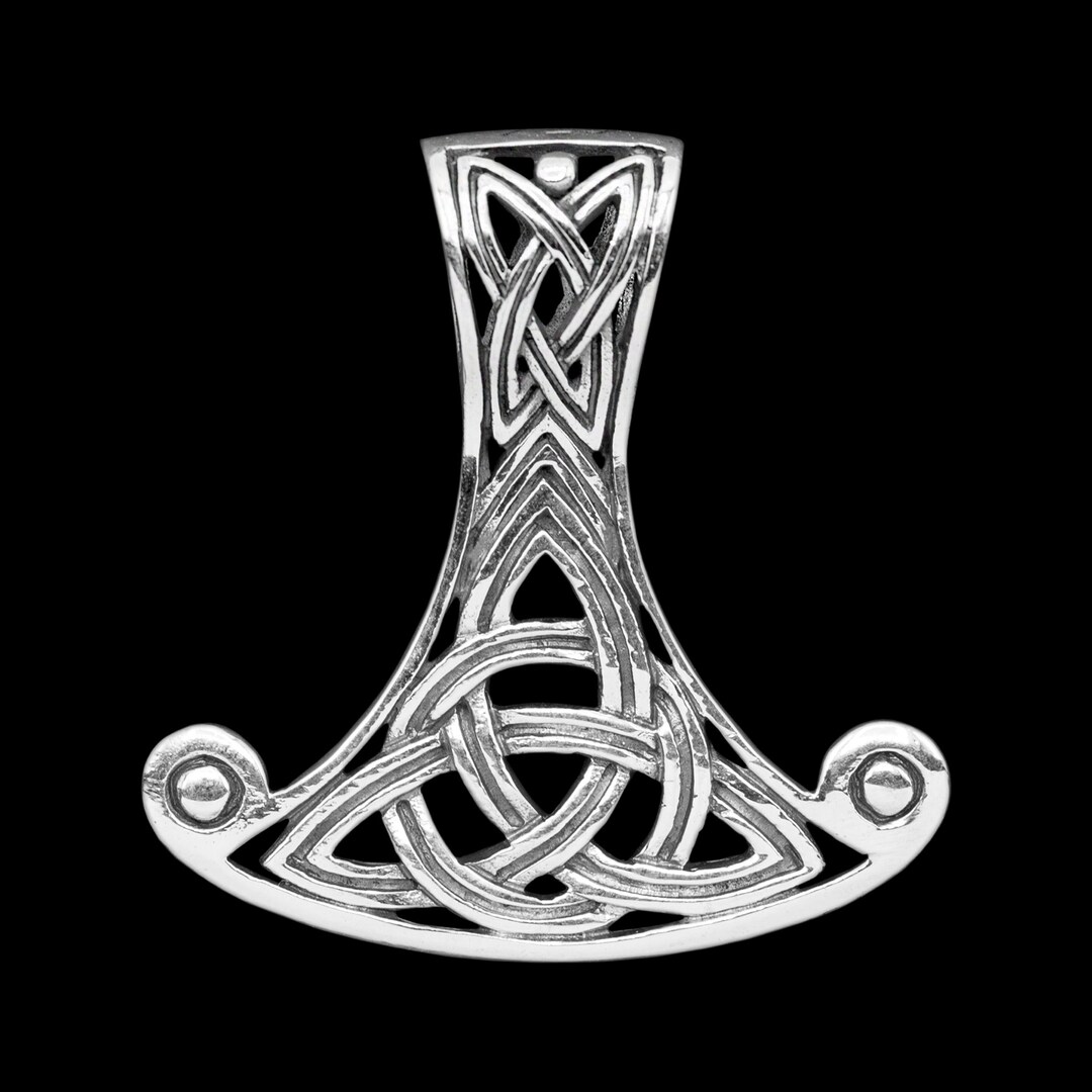Perun's Ax Pendant With Pattern. 925 Silver. Pagan Amulet. Slavic ...
