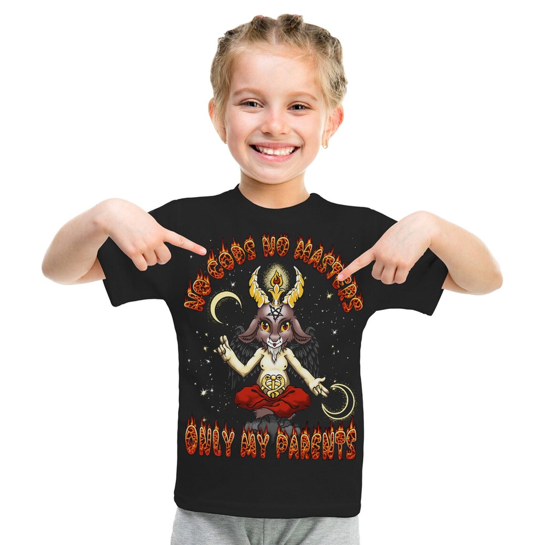 Kids T-shirt No Gods, No Masters - Only My Parents. Made in Ukraine ...
